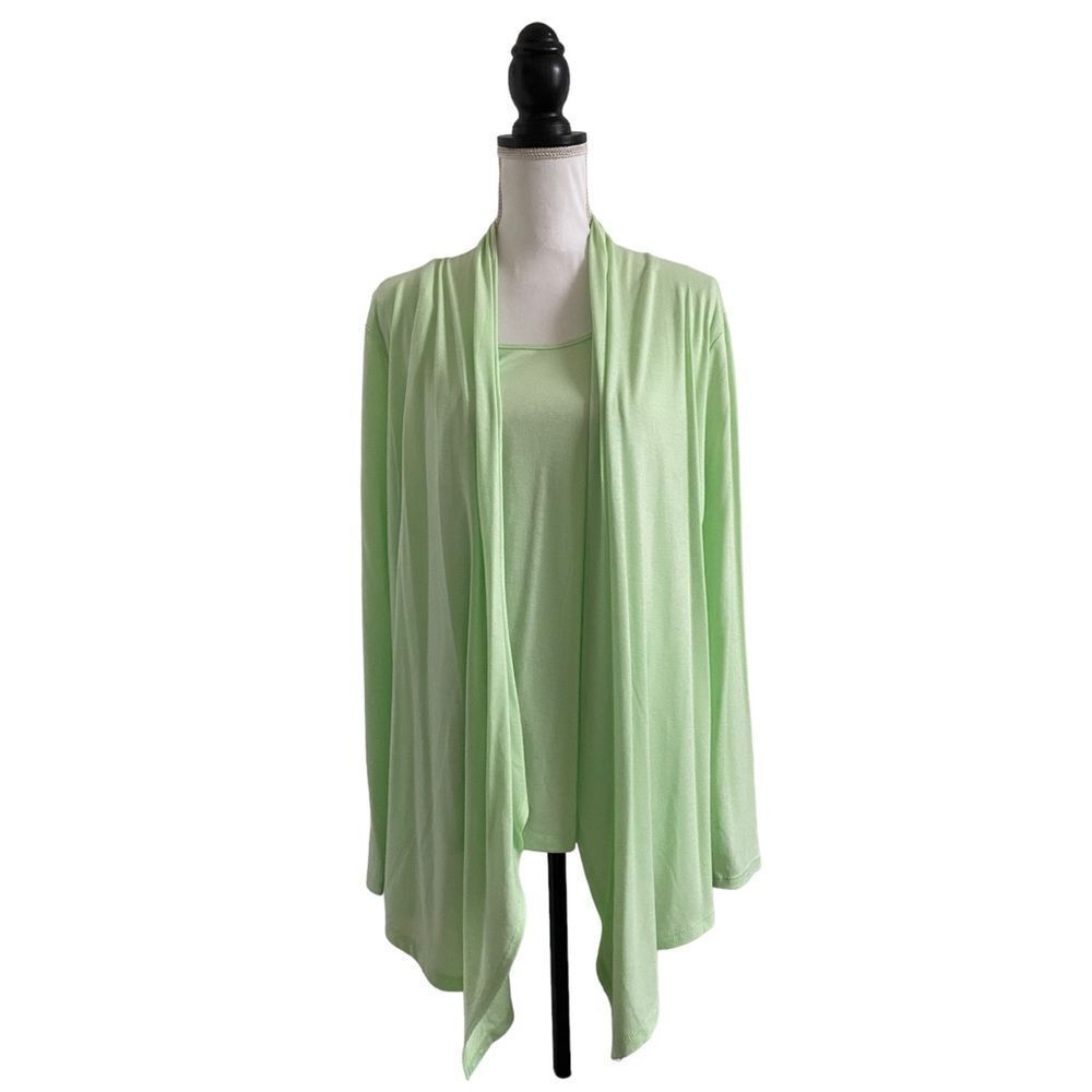 Serena Williams Twofer-Style Draped Cardigan Light Li… - Gem